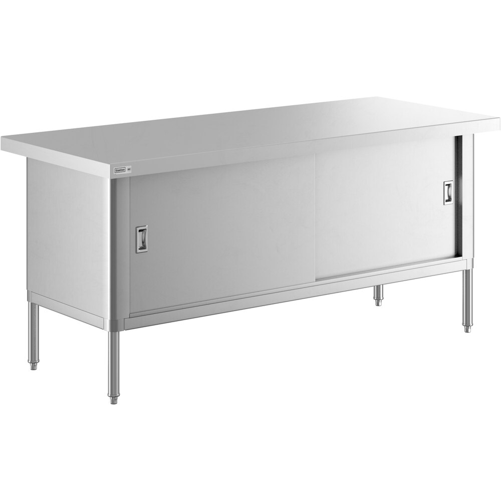 Steelton 30" x 72" 16 Gauge Type 430 Stainless Steel Enclosed Base ...