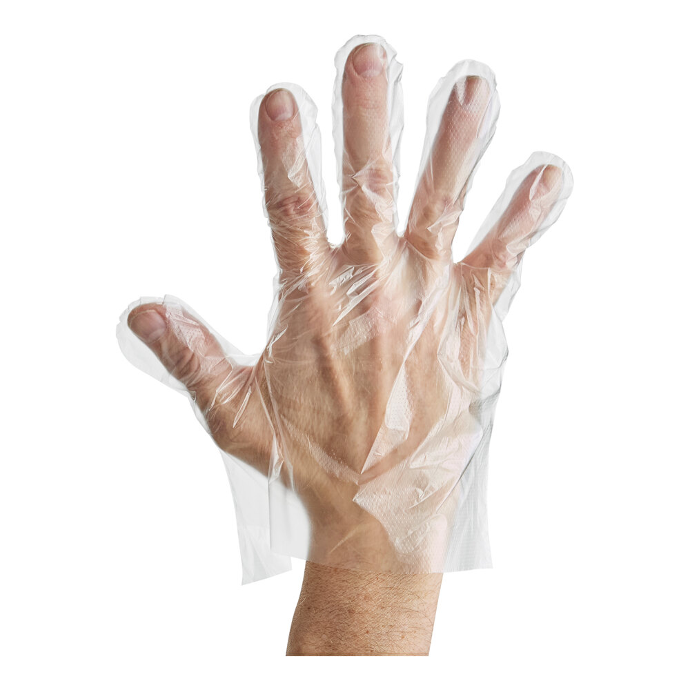 AeroGlove One Size Fits Most Clear Biodegradable Gloves - 1,200/Case