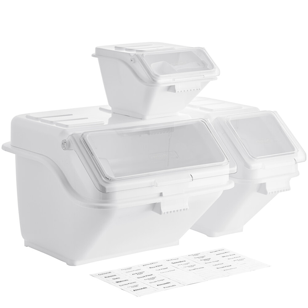 Baker's Lane Ingredient Shelf Bin Set of 3 Sizes: 40 Cups, 100 Cups ...