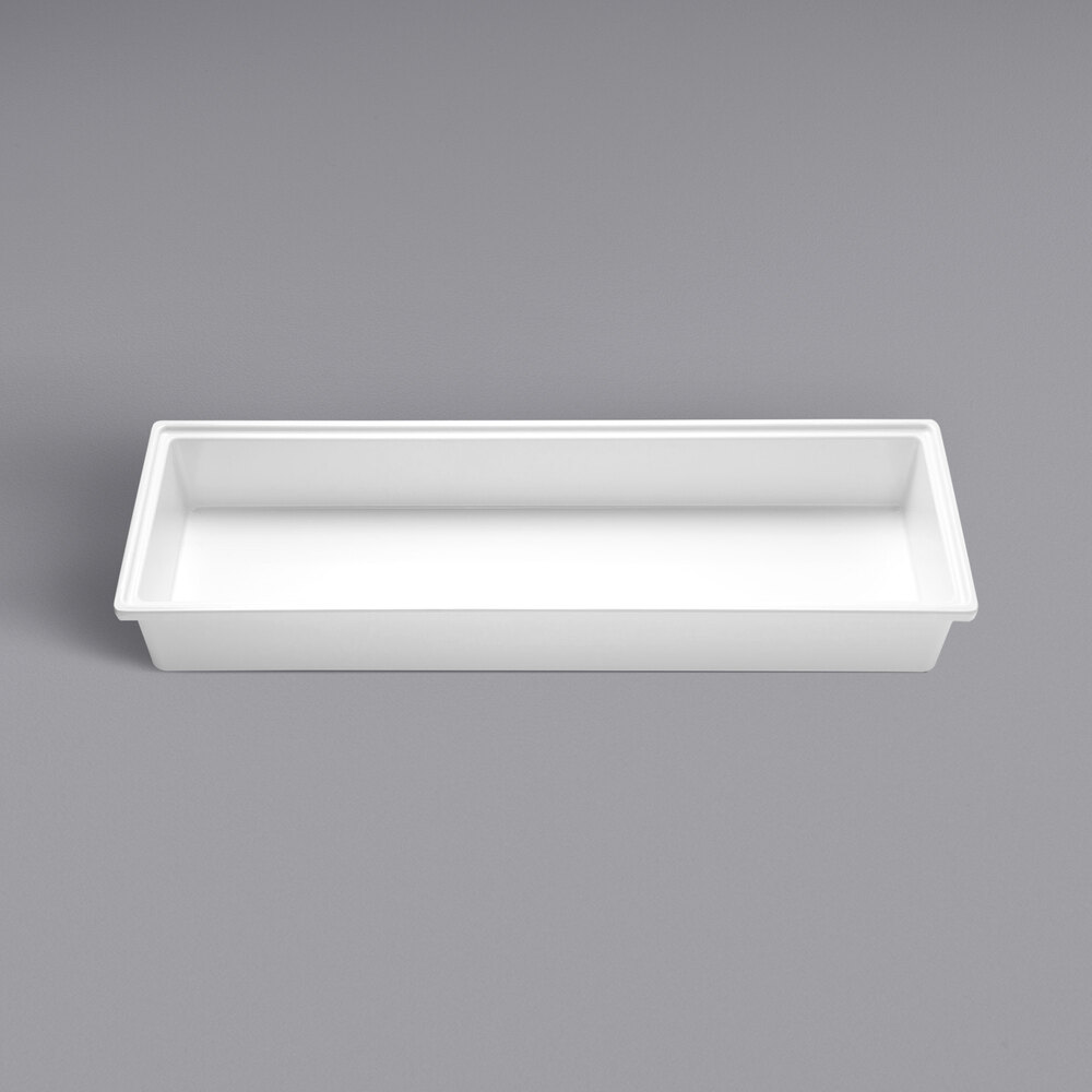 Bon Chef EZ Fit 3" Deep White Melamine Half-Size Food Pan M-EZ-12L-3