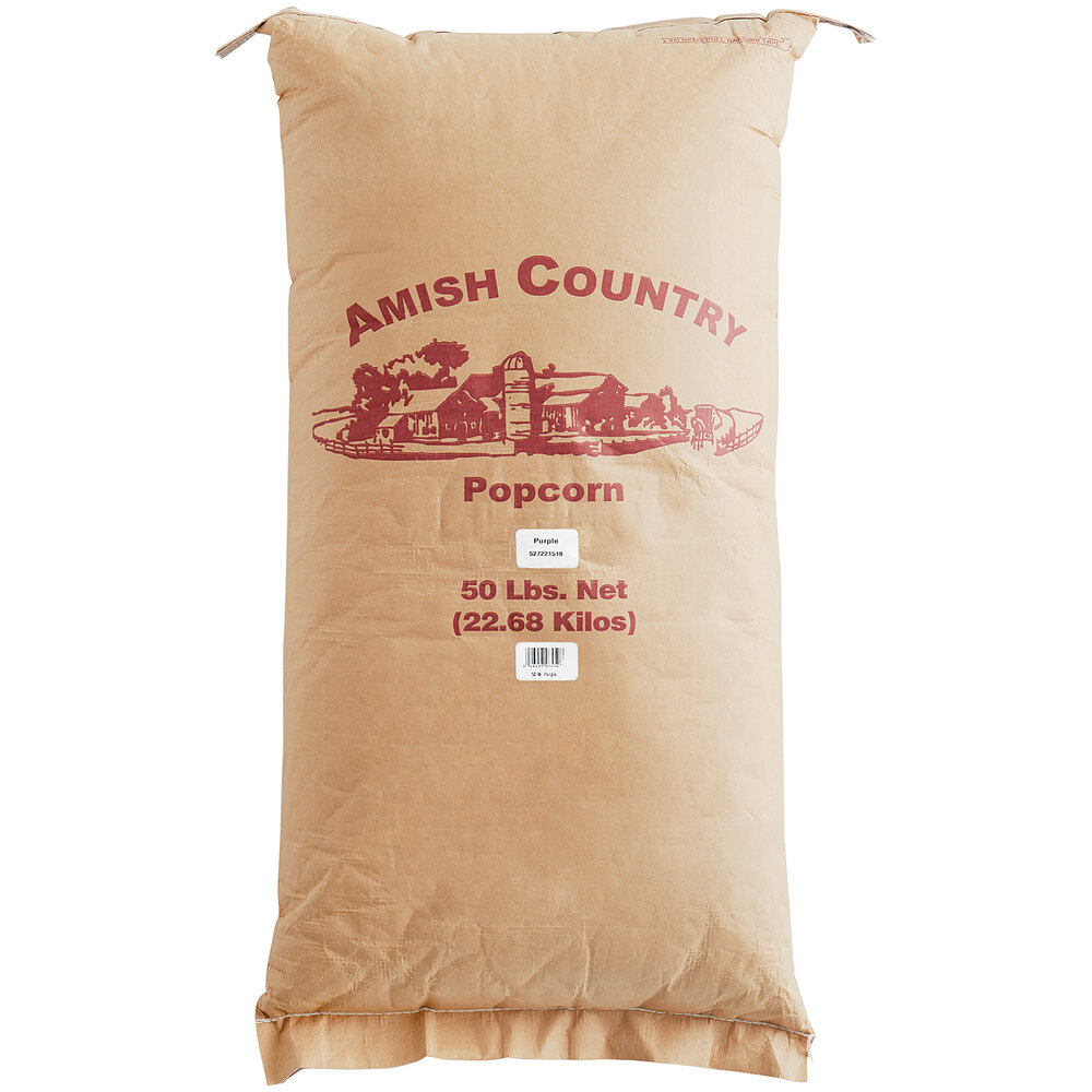 Amish Country Purple Butterfly Popcorn Kernels 50 lb.