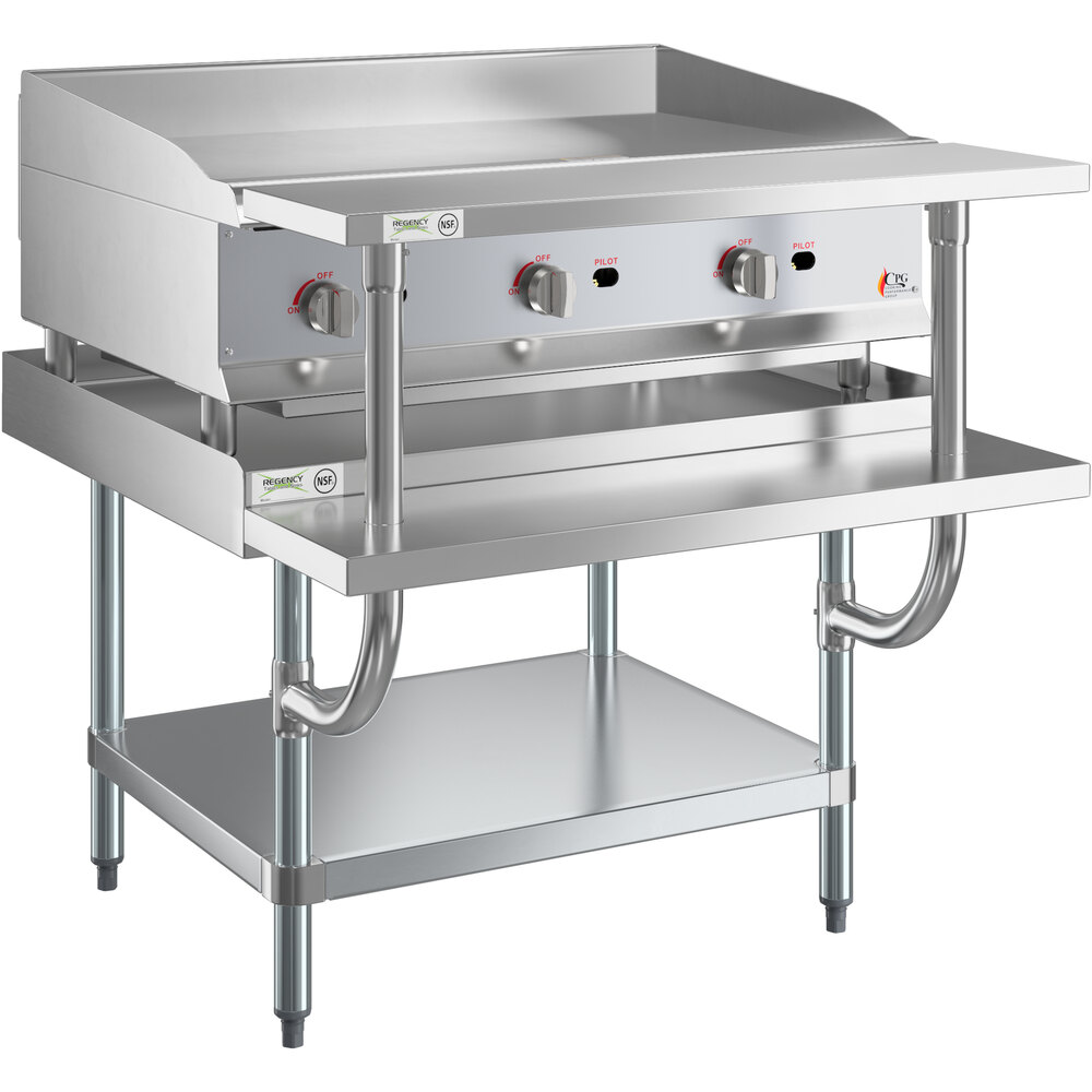Cooking Performance Group 36GMSSPNL 36" Manual Griddle with Regency ...