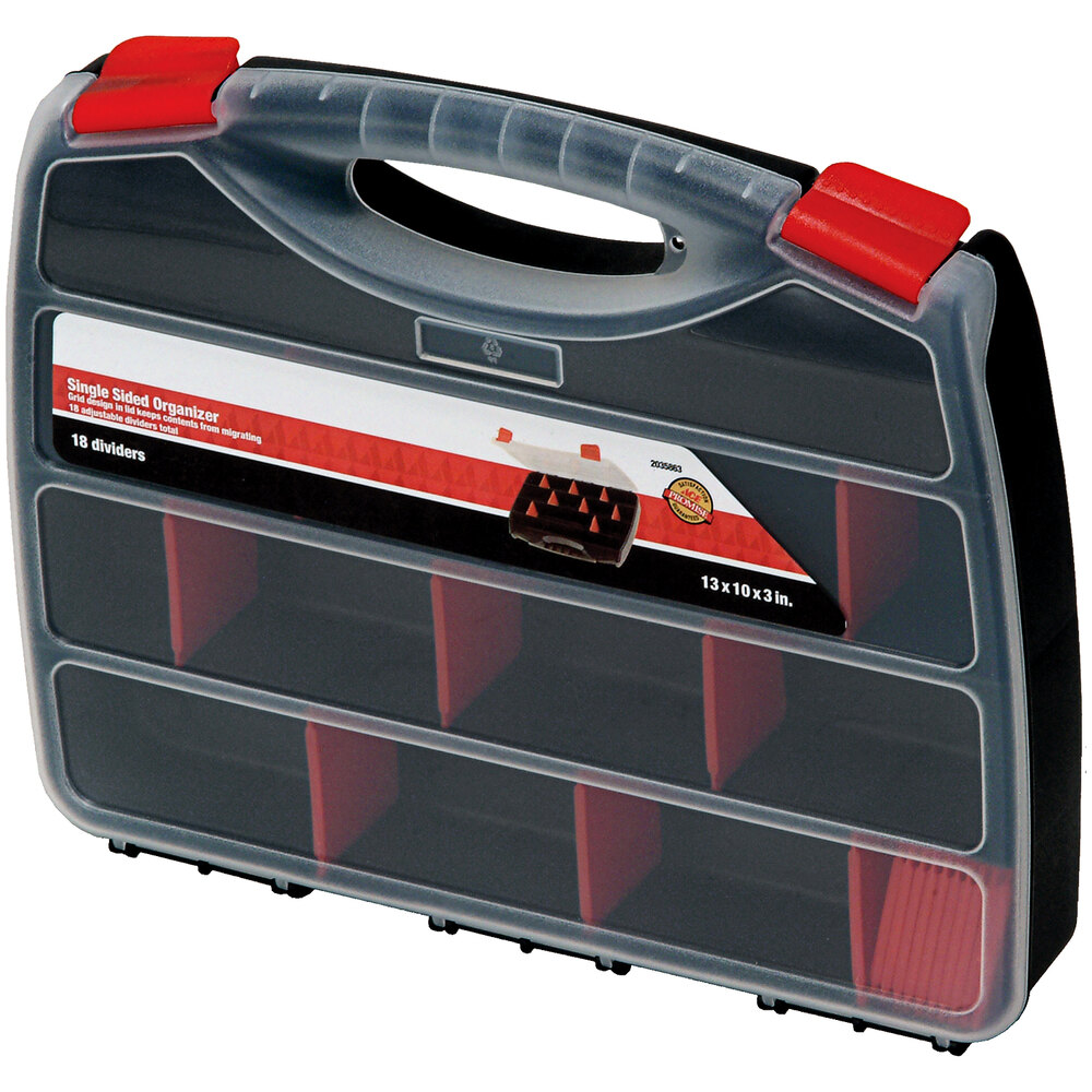 Quantum 10" x 12 1/2" x 2 1/4" Single Sided Organizer with 12 Dividers ...