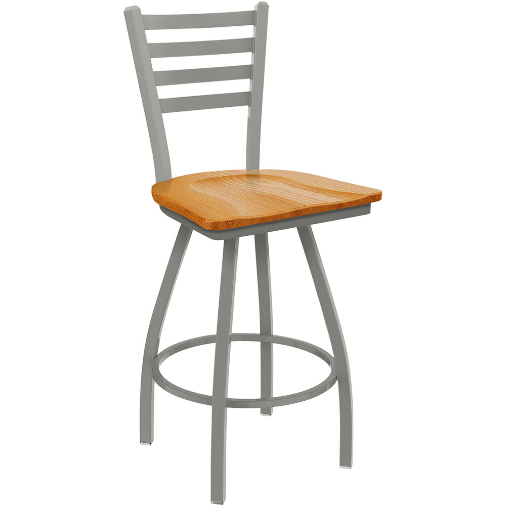 Holland Bar Stool XL 410 Jackie 30" Ladderback Swivel Bar Stool with ...