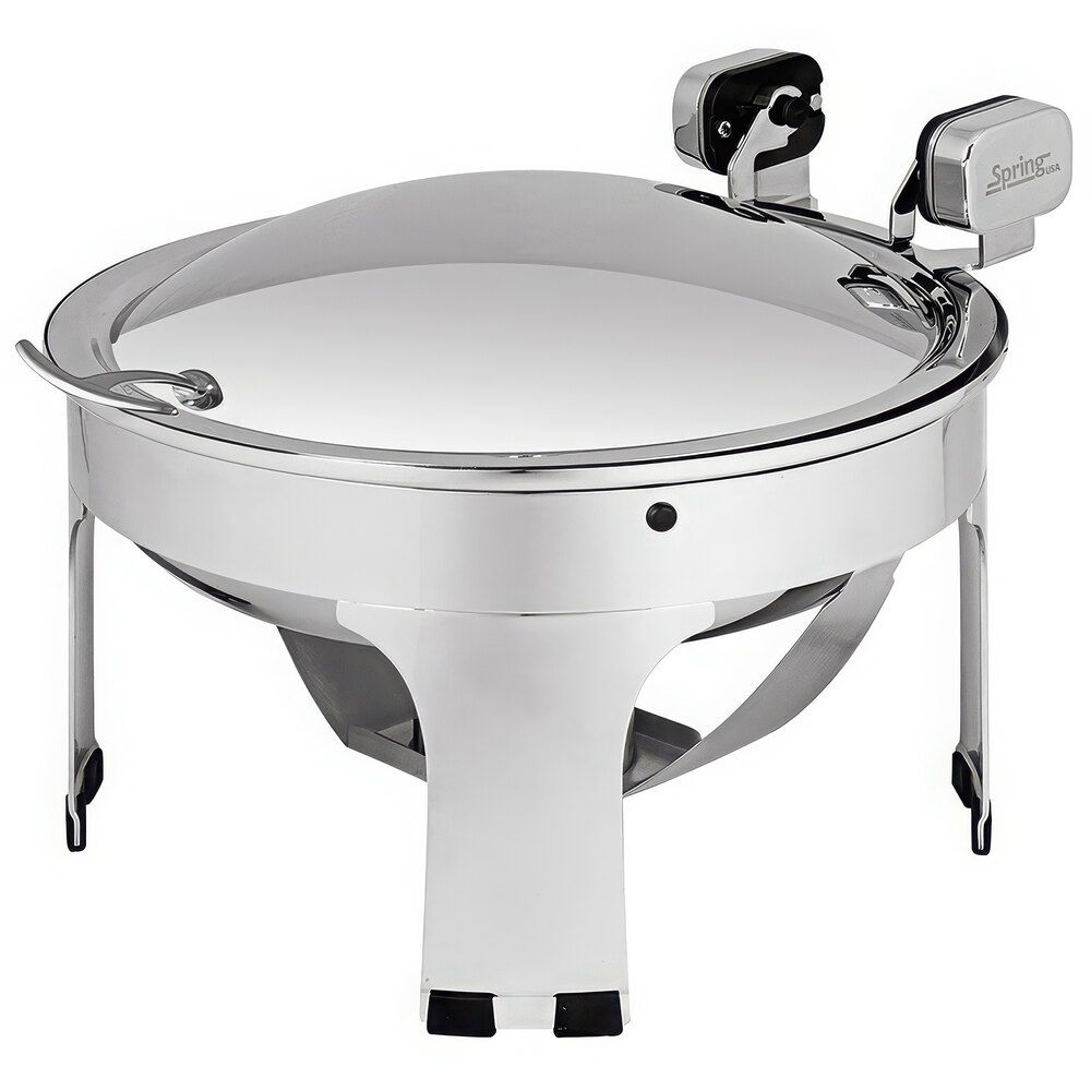Spring USA Seasons 4 Qt. Round Stainless Steel Induction Chafer with ...