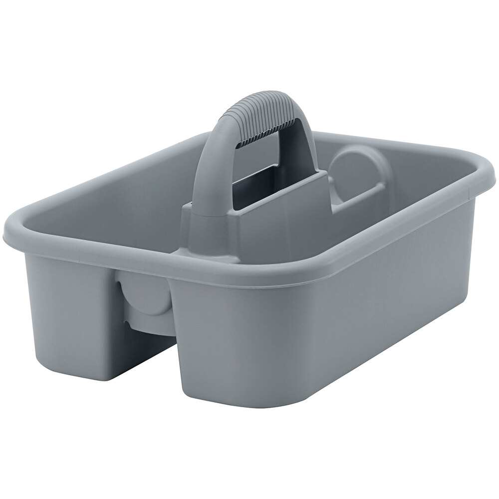 Quantum 13 3/8 x 18 1/4" x 9 1/8" Gray Polypropylene Tool Caddy TC-500GY