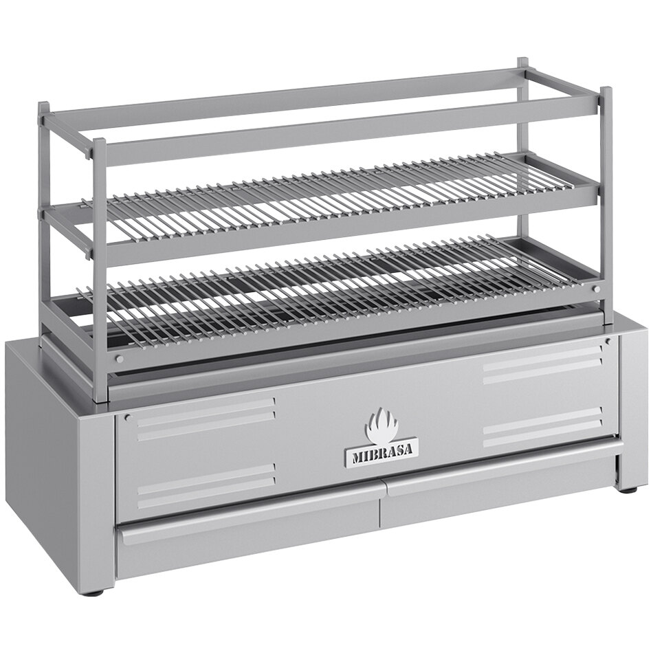 Mibrasa RM 115 Robatayaki with Three Fixed Tiers - 45 1/8" x 17 1/2" x ...