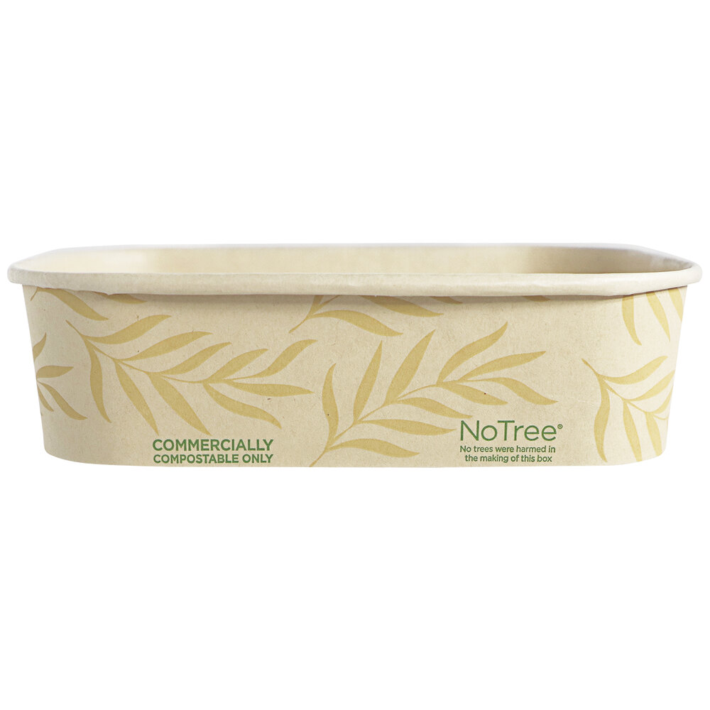 World Centric NoTree Bio-Lined Compostable Rectangular Container 16 oz ...