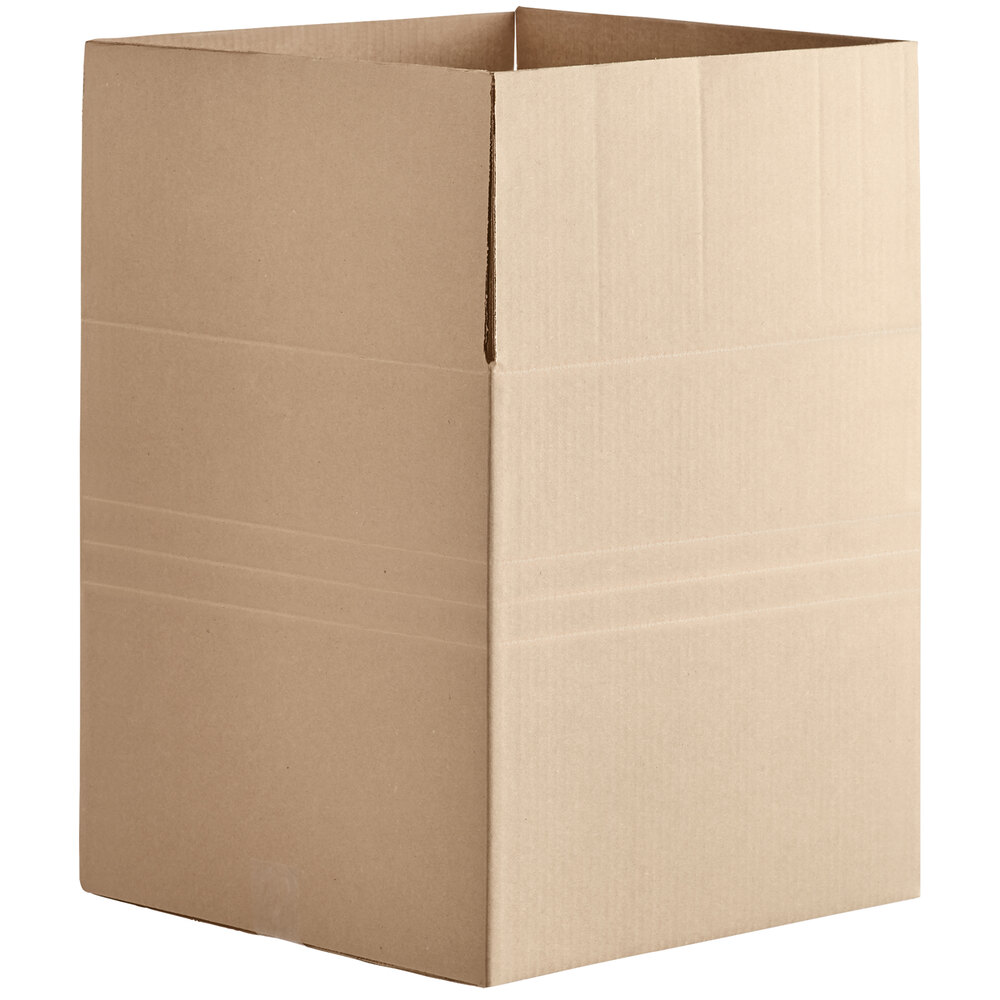 Lavex 36" x 36" x 36" Kraft Corrugated Multi-Depth Shipping Box - 5/Case