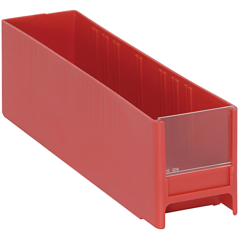Quantum 2 3/4" x 11" Red High Impact Polystyrene Interlocking Cabinet ...