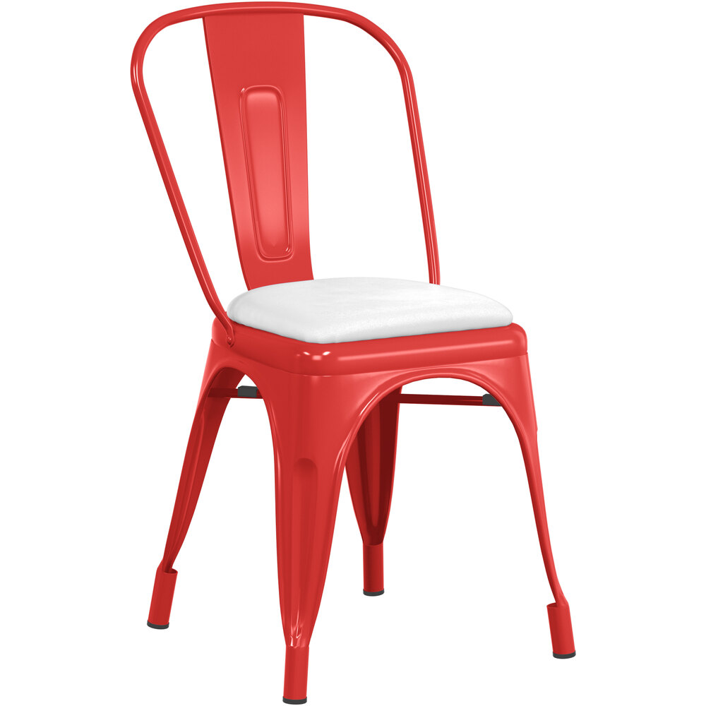 Lancaster Table & Seating Alloy Series Ruby Red Indoor Cafe Chair with ...