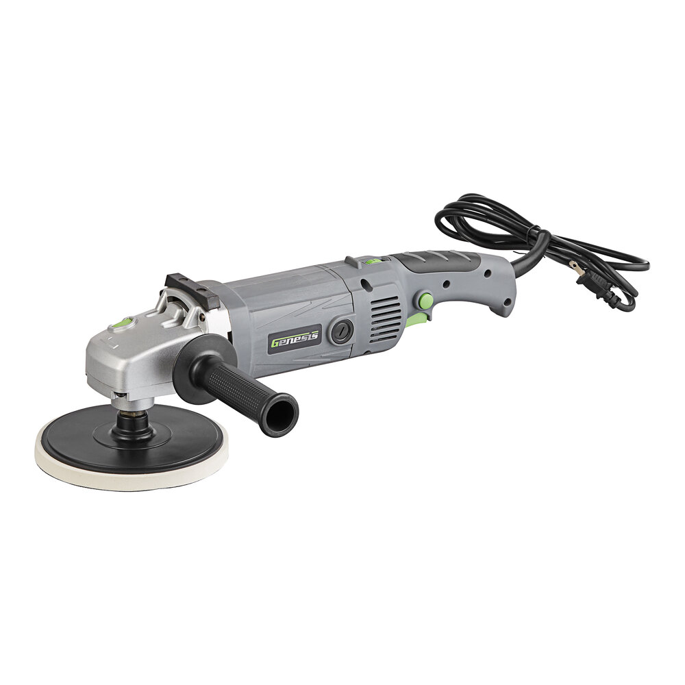 Genesis 7" Variable Speed Sander / Polisher with 3 Pads and Sanding ...