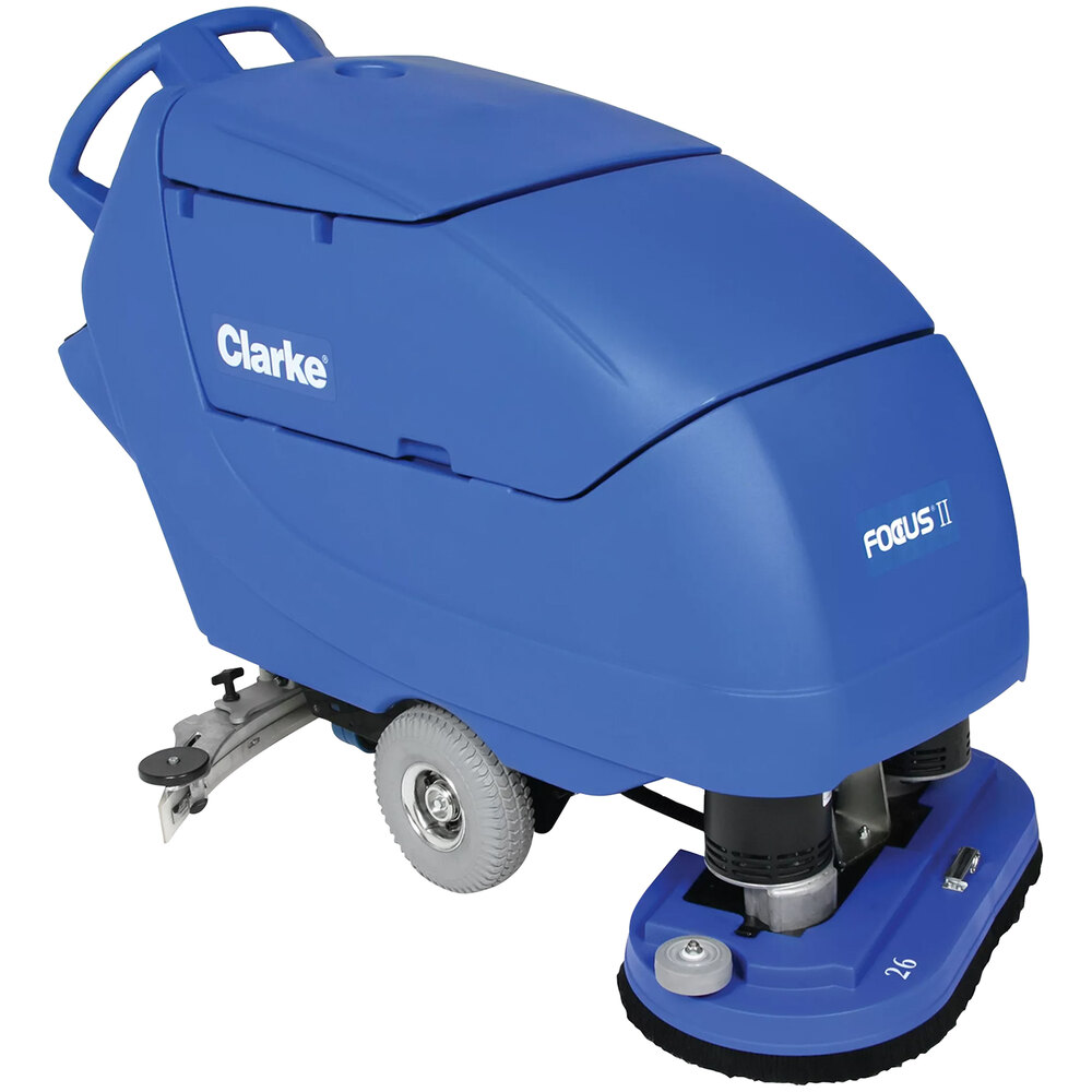 Clarke 05391A Focus II DISC26 26" Cordless Walk Behind Disc Floor ...