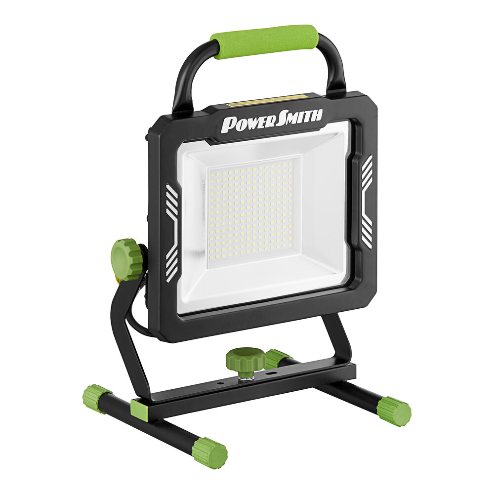 PowerSmith 15,000 Lumen Weatherproof Corded LED Work Light with 10 ...