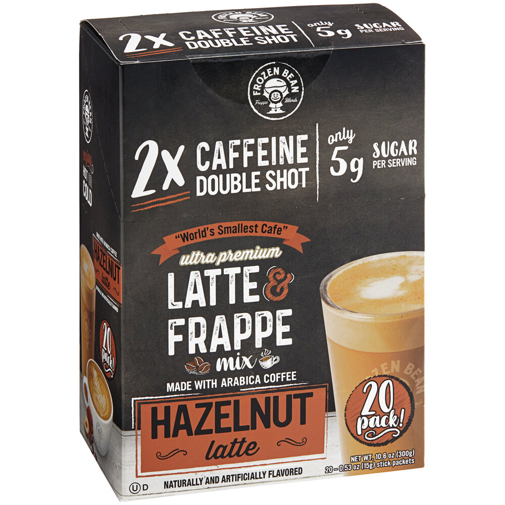 The Frozen Bean Single Serve Double Shot Hazelnut Latte Blended Ice ...