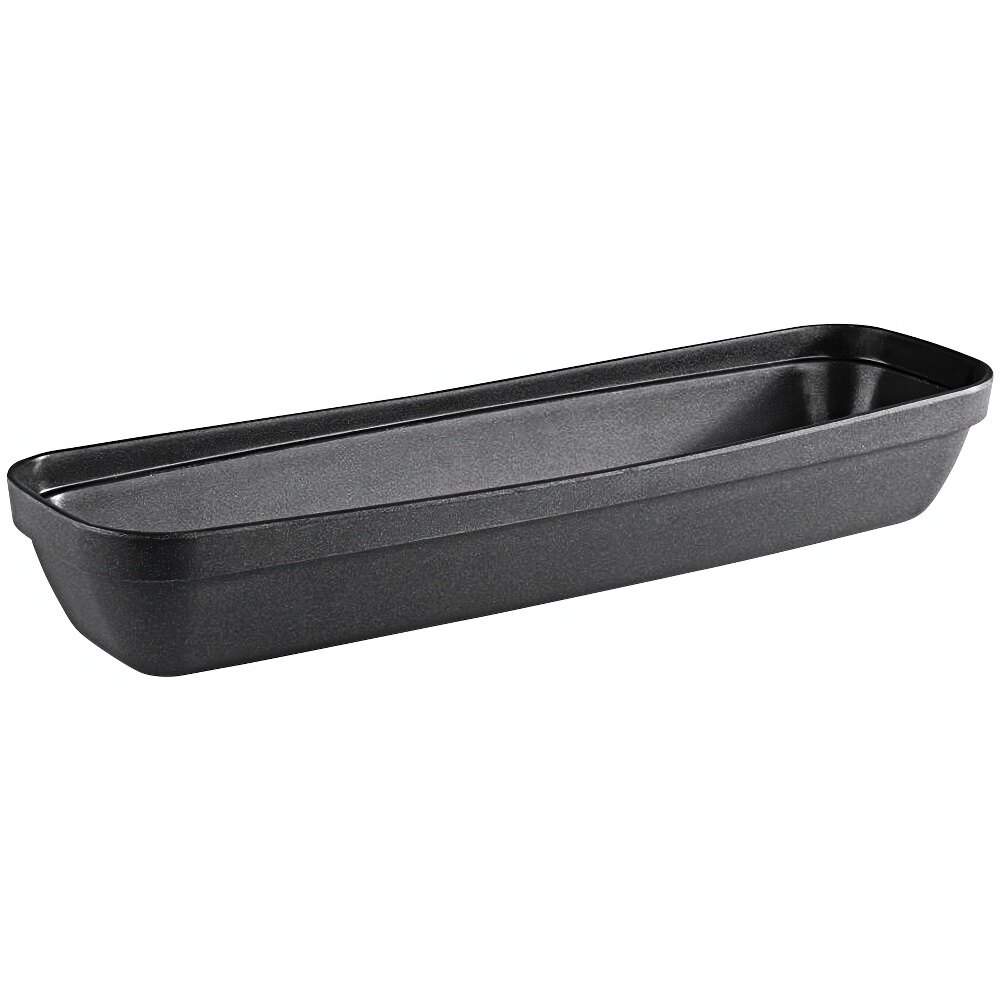 APS Iron 108 oz. Rectangular Melamine Bowl - 3/Case