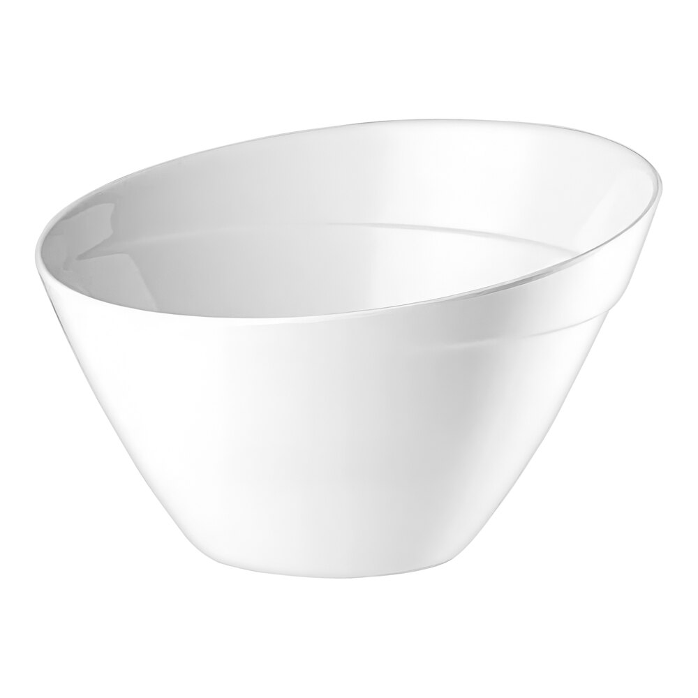 APS Balance 13.6 oz. White Slanted Melamine Display Bowl APS 84040 - 10 ...