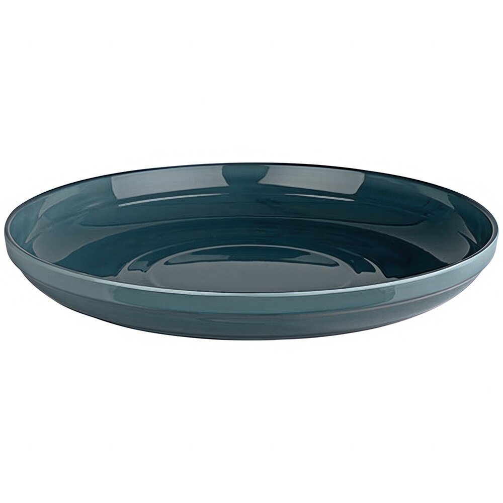 APS Emma 16" Blue Round Melamine Plate