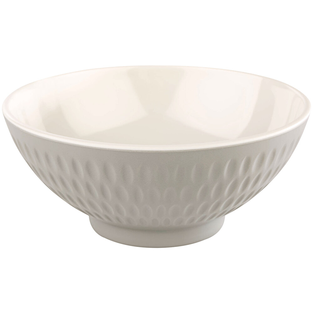 APS Asia Plus 11.9 oz. Cream / Taupe Textured Melamine Bowl APS 15402 ...