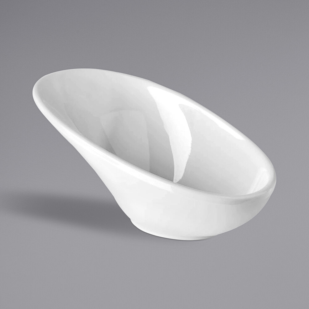 APS Minis 1.375 oz. White Melamine Bowl APS 84454 - 24/Case