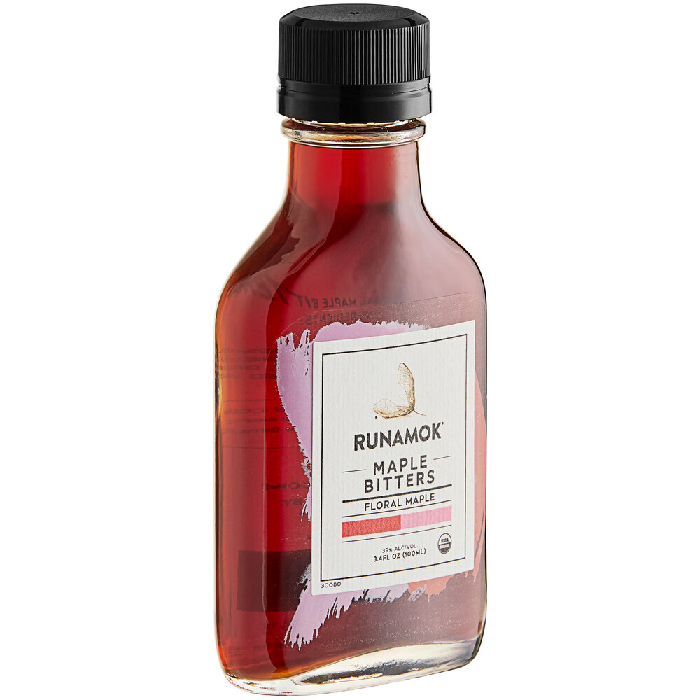 Runamok Floral Maple Bitters 3.4 fl. oz. - 6/Case