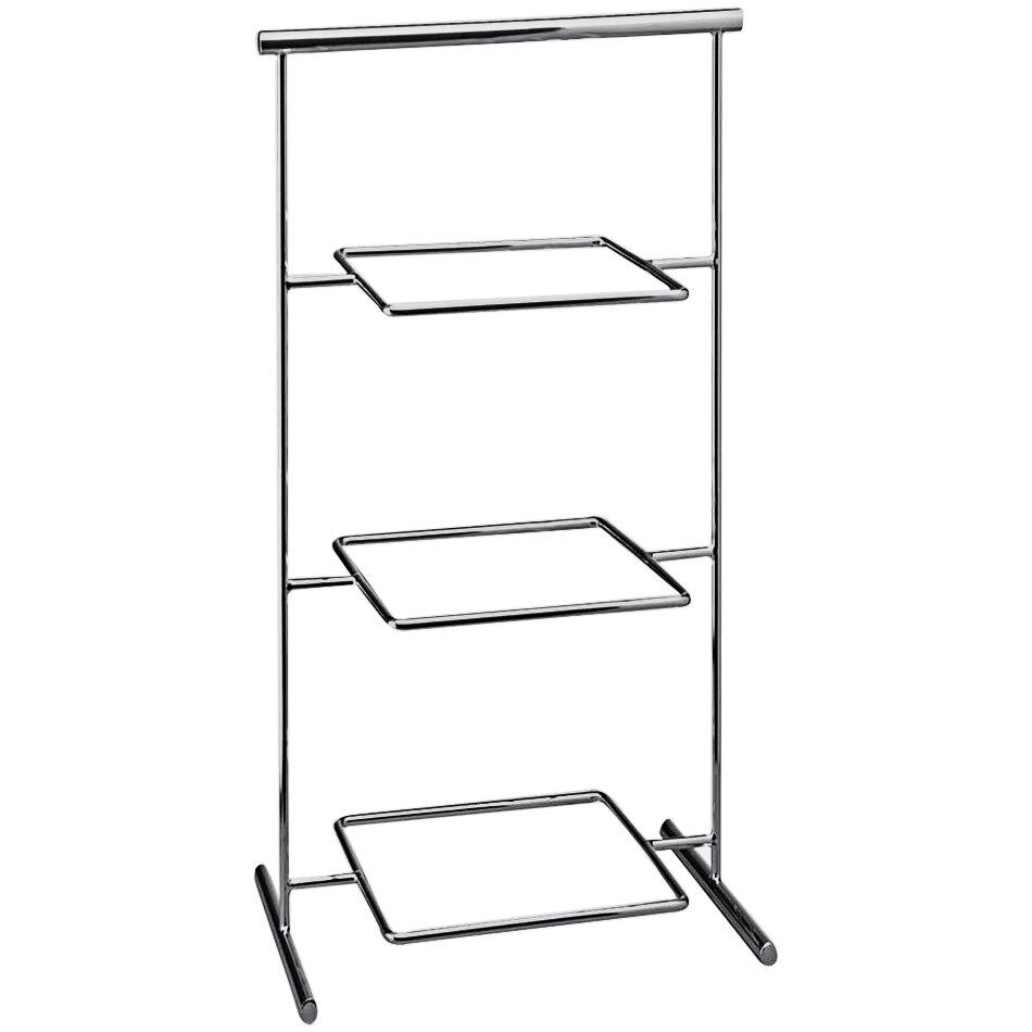 APS Pure 13" x 8 1/4" x 17 1/2" 3-Tier Serving Stand / Riser - 3/Case