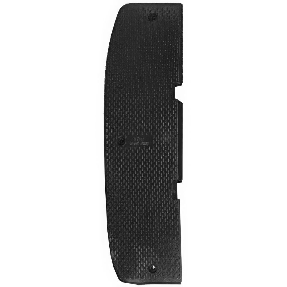 Plasticade® Premium 10" x 35" x 2" Textured Black Rubber Female Speed ...