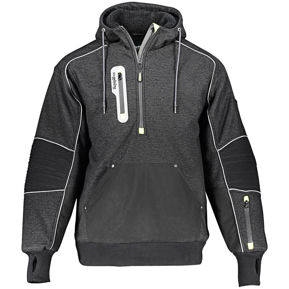 RefrigiWear Extreme Insulated Hybrid Sweatshirt 8480RBLKXLG - XL