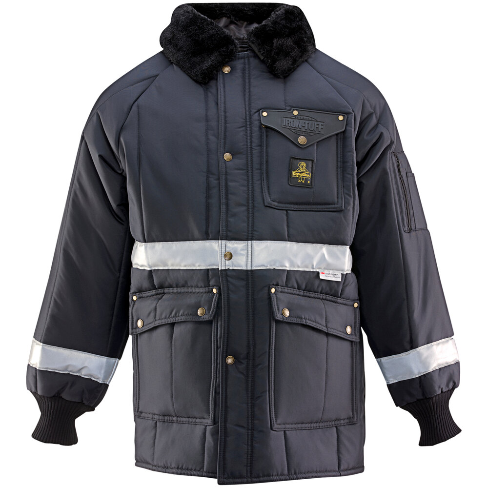 RefrigiWear Iron-Tuff Enhanced Visibility Siberian Navy Jacket ...