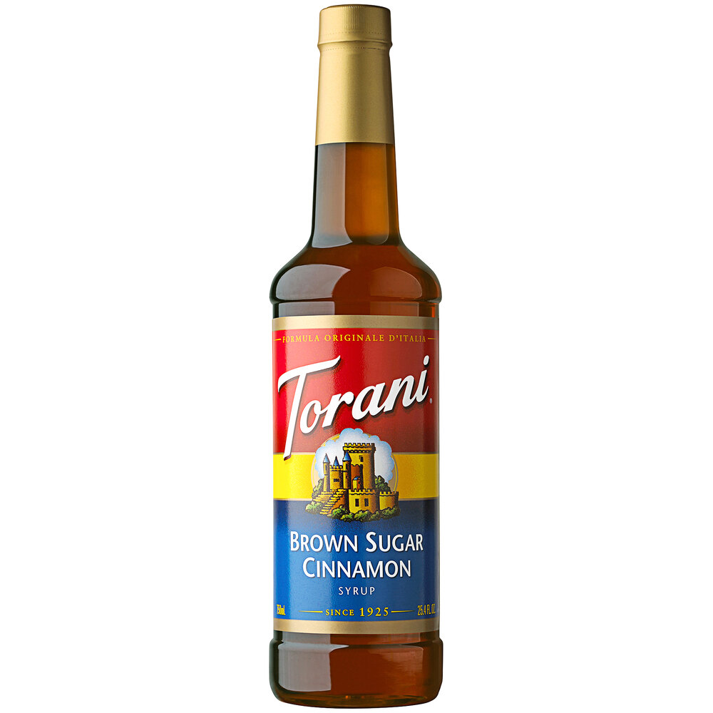 Torani Brown Sugar Cinnamon Flavoring Syrup 750 mL Plastic Bottle