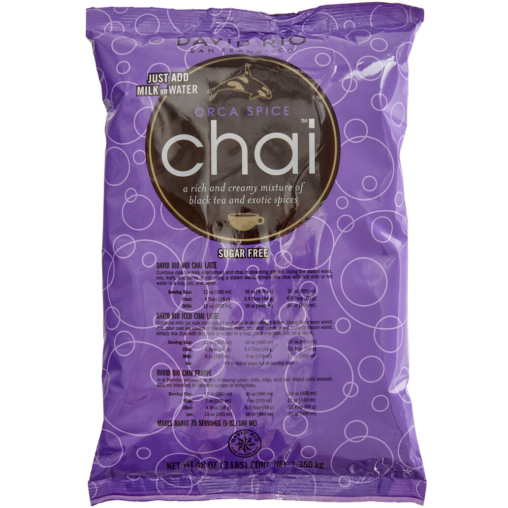 David Rio Orca Spice™ Sugar-Free Chai Tea Latte Mix 3 lb.