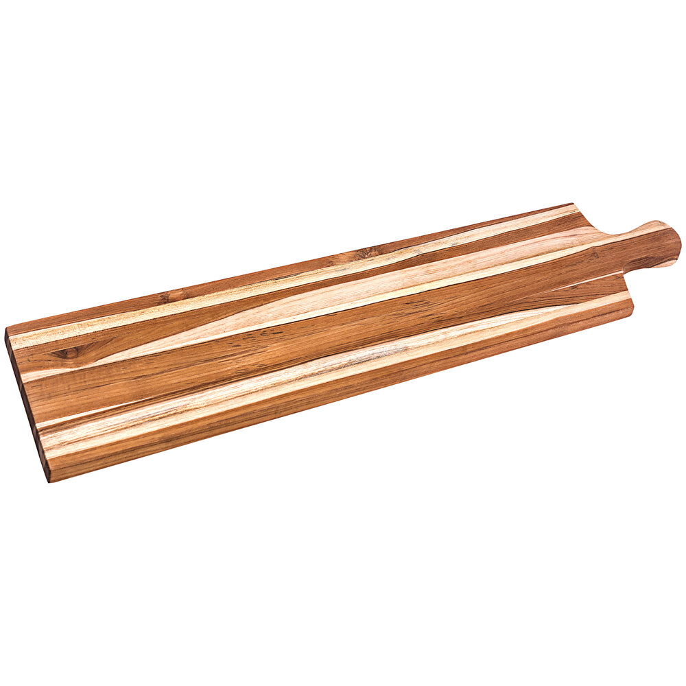 Teakhaus Specialty 41" x 8" x 1/2" Teakwood Serving Board with Handle 904