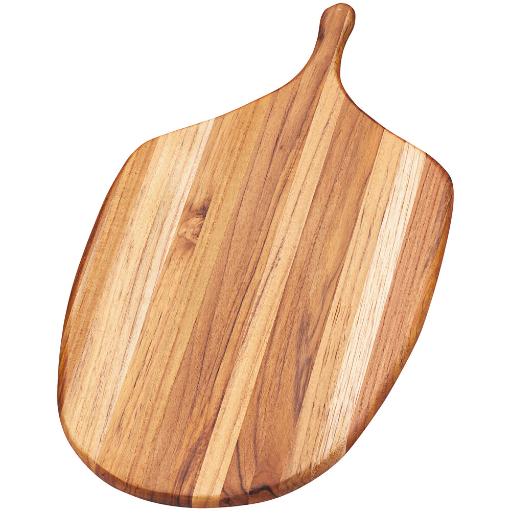 Teakhaus Canoe 21" x 11" x 1/2" Teakwood Paddle Serving Board with ...