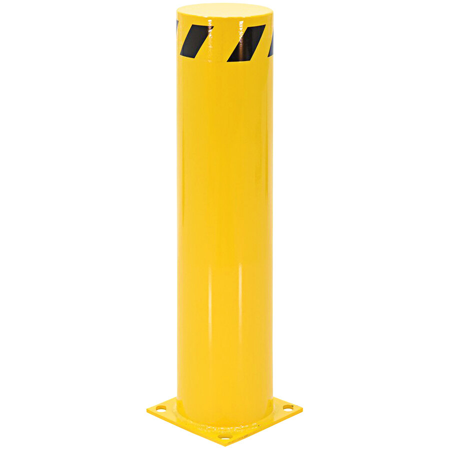 Vestil 10" x 10" x 36" Yellow Steel Fixed Safety Bollard BOL-36-8.5 - 8 ...