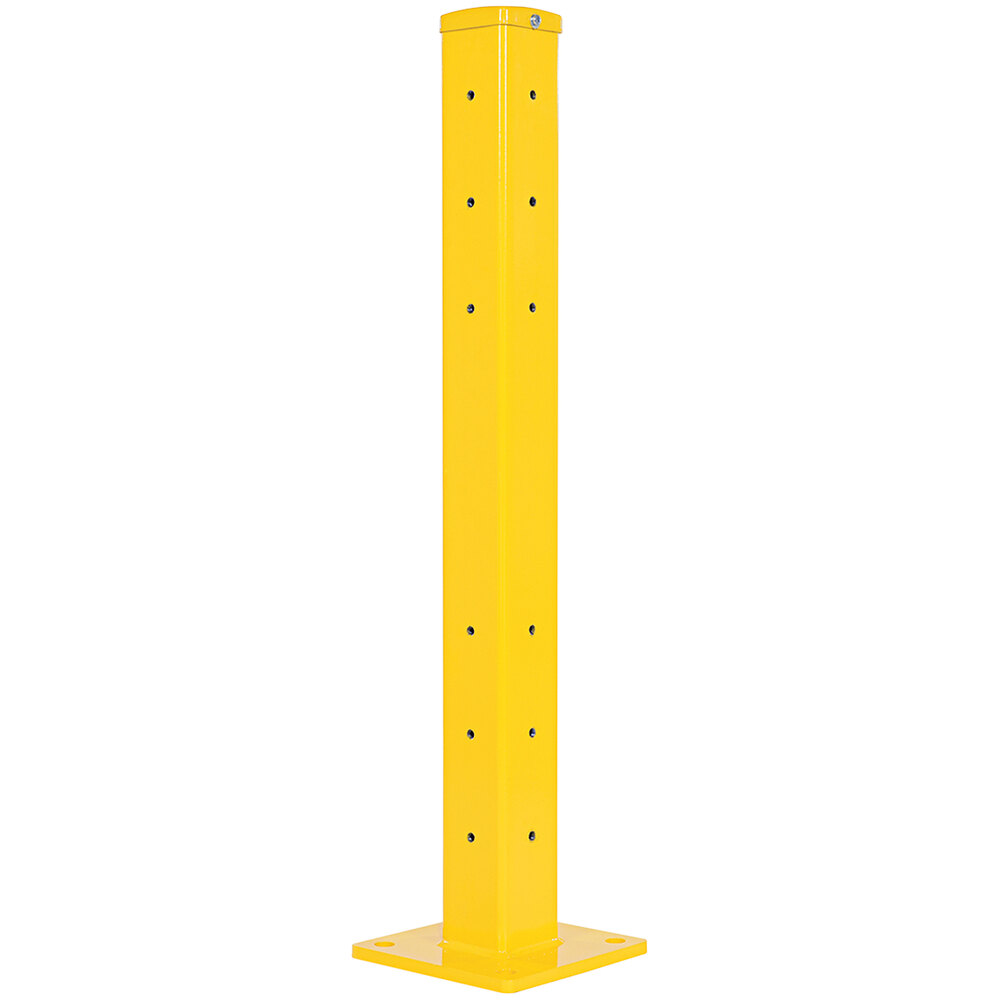 Vestil 42" Yellow Bolt-On 2 Rib Rail Post GR-F2R-BO-TP42-YL