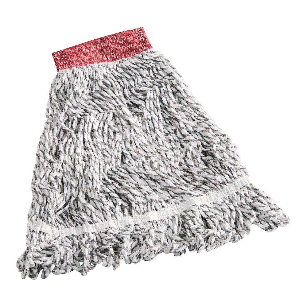 Lavex 16 oz. #24 Blue and White Rayon Blend Looped End Finishing Wet ...