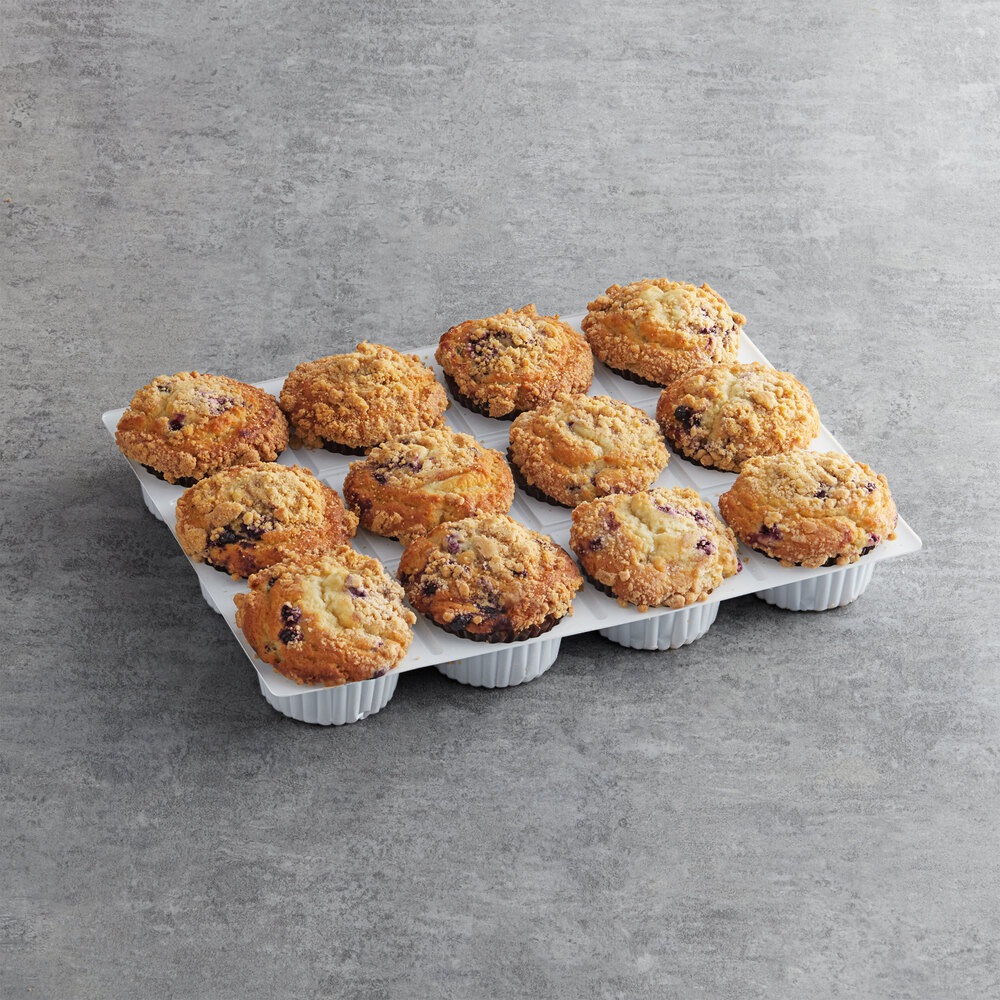 David's Cookies Blueberry Crumb Muffin 6 oz. - 12/Case