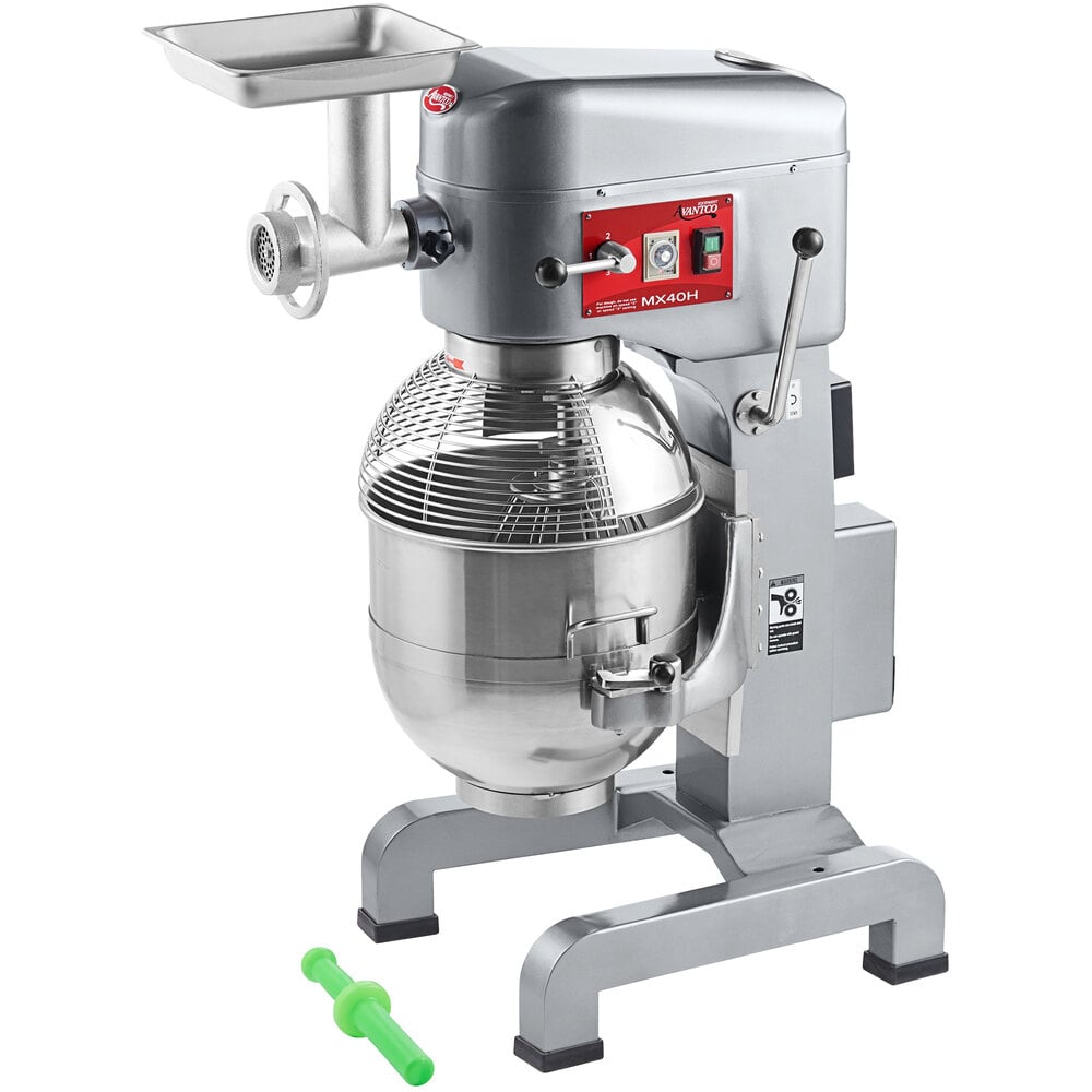 Avantco MX40MGKIT 40 Qt. Planetary Floor Mixer with Meat Grinder ...