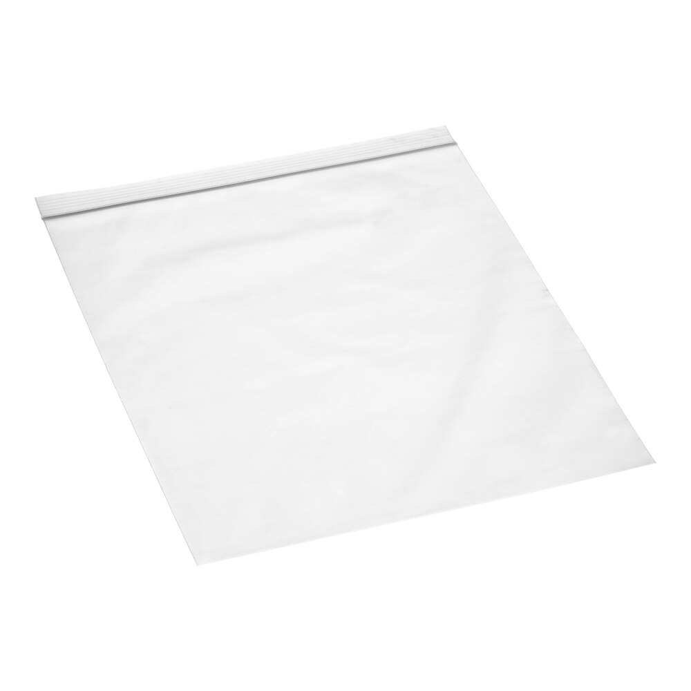Lavex 10" x 12" 2 Mil Clear Reclosable Polyethylene Bag - 1,000/Case