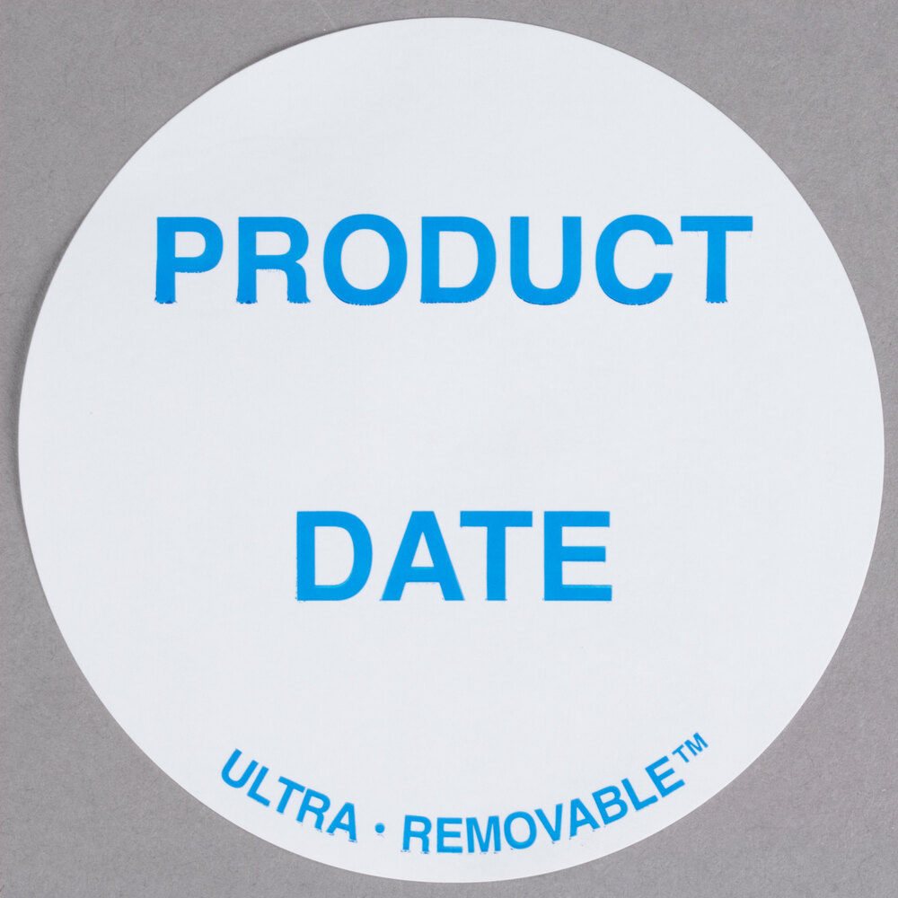 National Checking Company UP4904 3" Product Date Ultra Removable Label ...