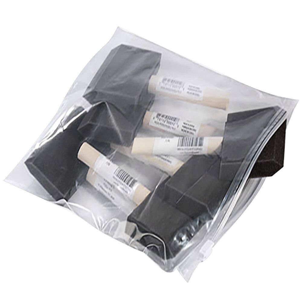 Lavex 6" x 6" 3 Mil Clear Reclosable Slider Top Polyethylene Bag - 250/Case