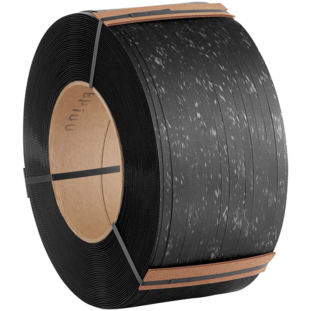 1/2" x 7,200' .024" 450 lb. 8" x 8" Core Black Polypropylene Hand ...