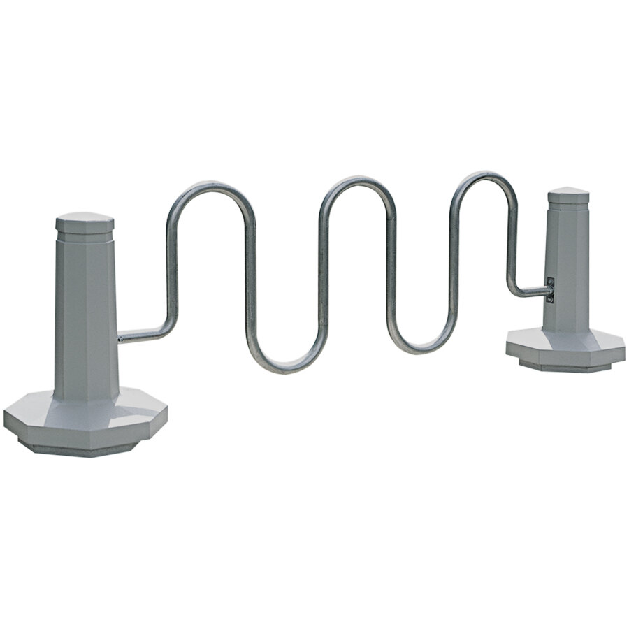 Wausau Tile 41" Concrete Surface Mount Bollards with 5-Loop Powder ...