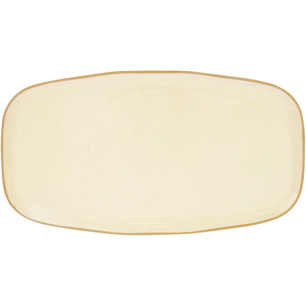 Dalebrook from Global Tableware Collective Marl 14" x 7 1/2" Cream ...
