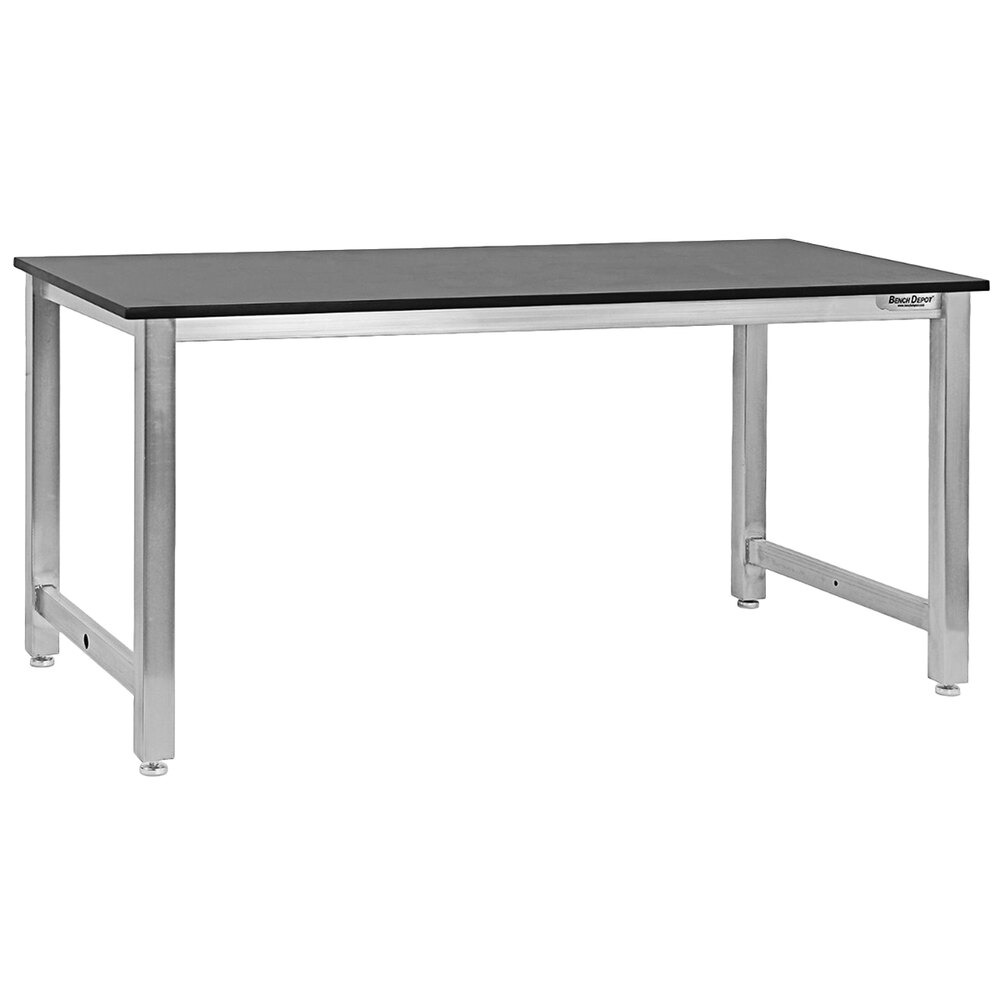 BenchPro Kennedy Series 60" x 30" Phenolic Resin Top Workbench with 3/4 ...