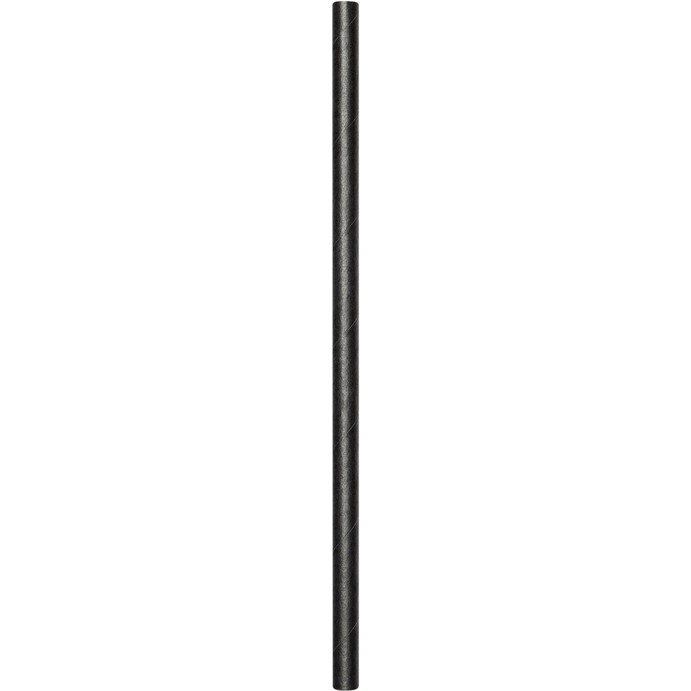 SOFi 7 3/4" Jumbo Unwrapped Black Paper Straw - 4,800/Case