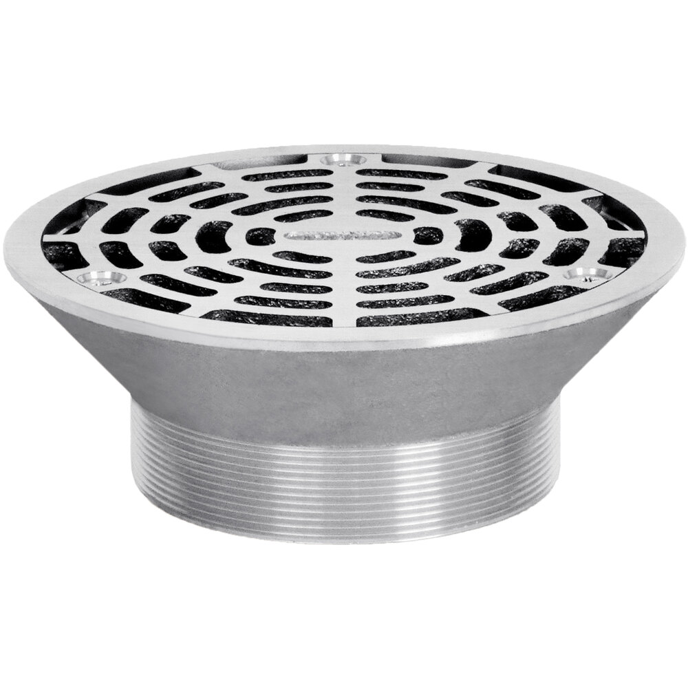 Josam 8A Super-Flo 8" Nikaloy Round Top Strainer with Satin Finish