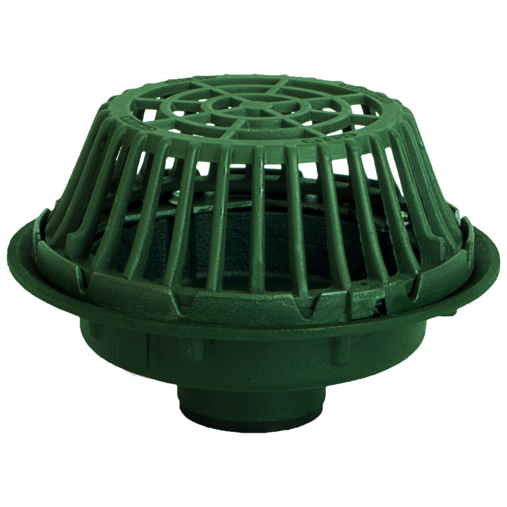 Josam 21506-Z-22 15 1/4" Cast Iron Roof Drain with Cast Iron Dome Grate ...