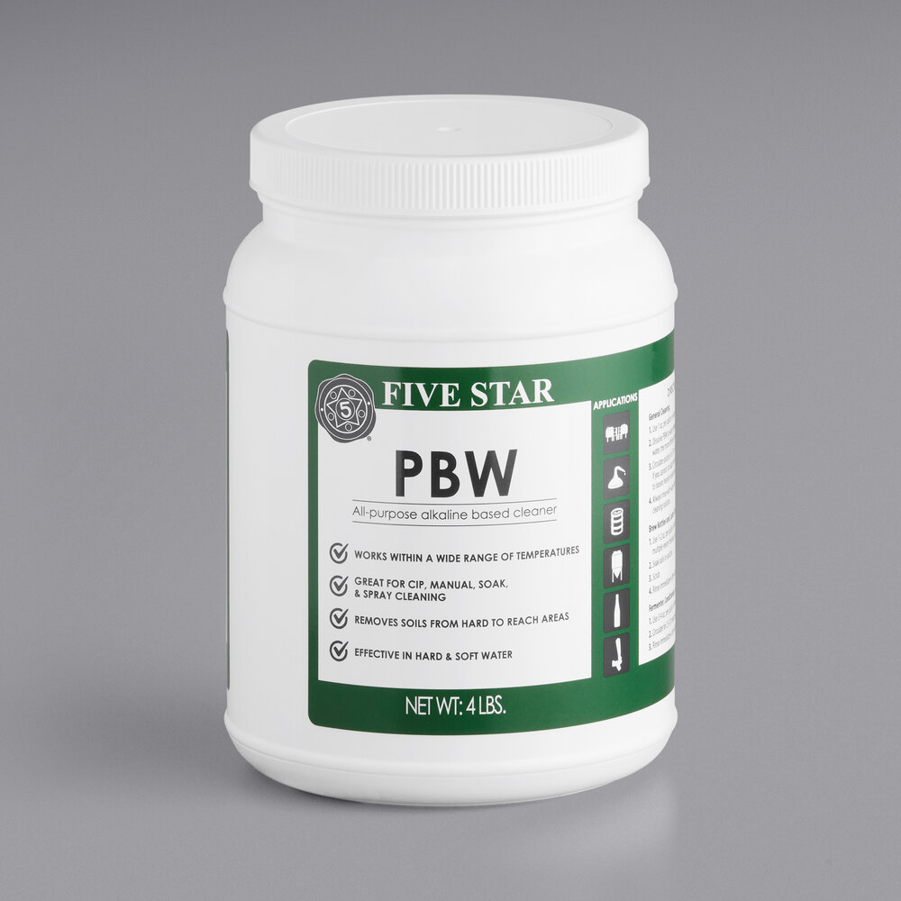 Five Star Chemicals 26-PBW-FS04-06 PBW Non-Caustic Alkaline Brewery ...
