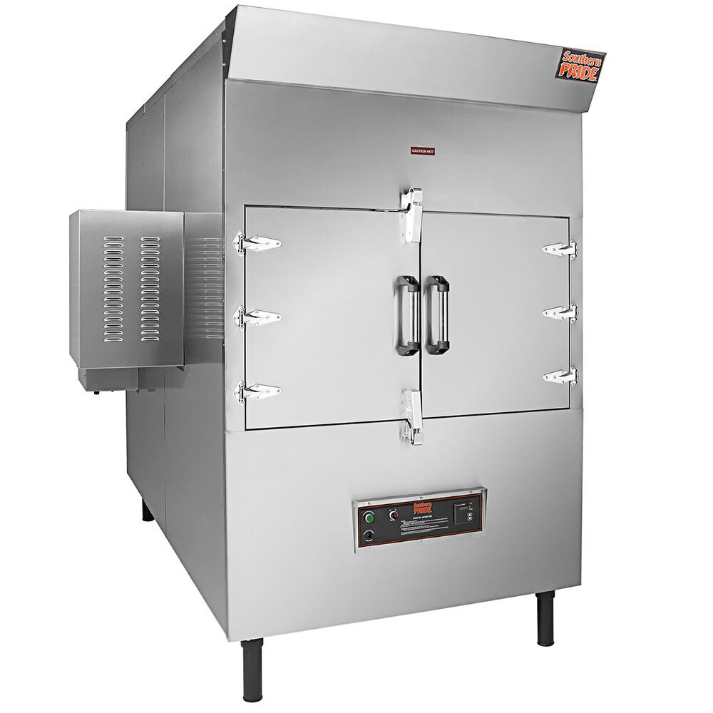 Southern Pride SPK-1400 Stainless Steel Gas Rotisserie Smoker - 150,000 BTU